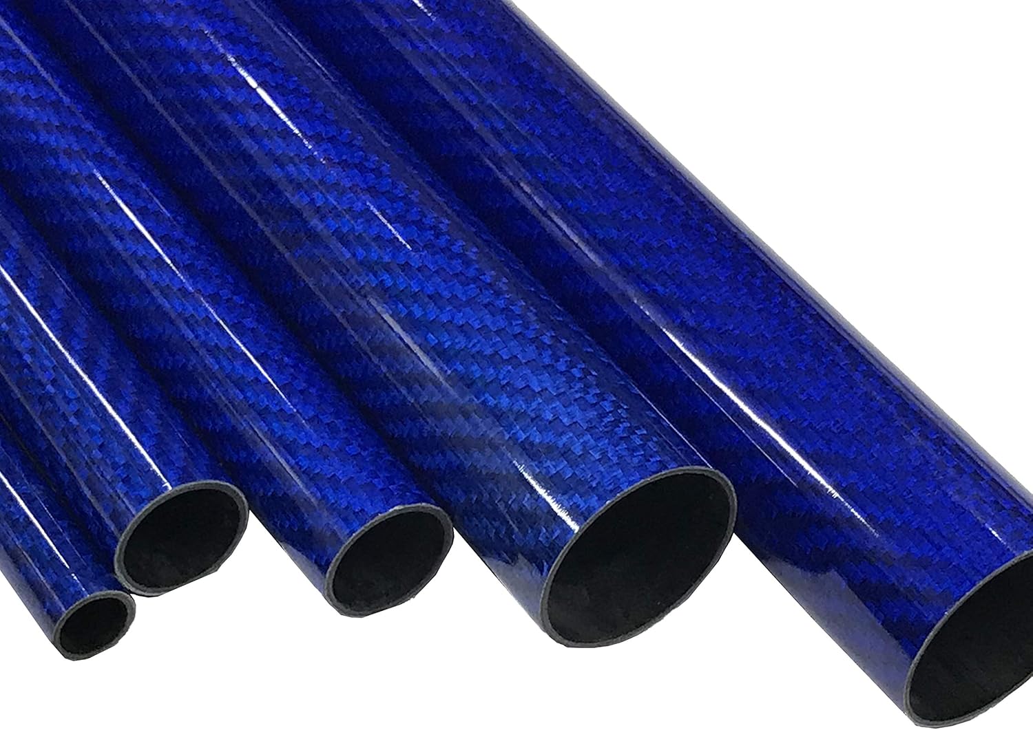Amazon.com: (1) Blue Carbon Kevlar Fiber Tube - 25mm x 23mm x 1000mm ...