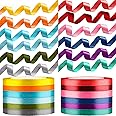 Amazon.com: Value Satin Ribbon Pack 30 Color 750 Yard Total, Tomorotec ...