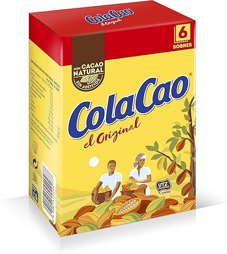 ColaCao Original: con Cacao Natural - 6 Sobres de 18g: Amazon.es ...