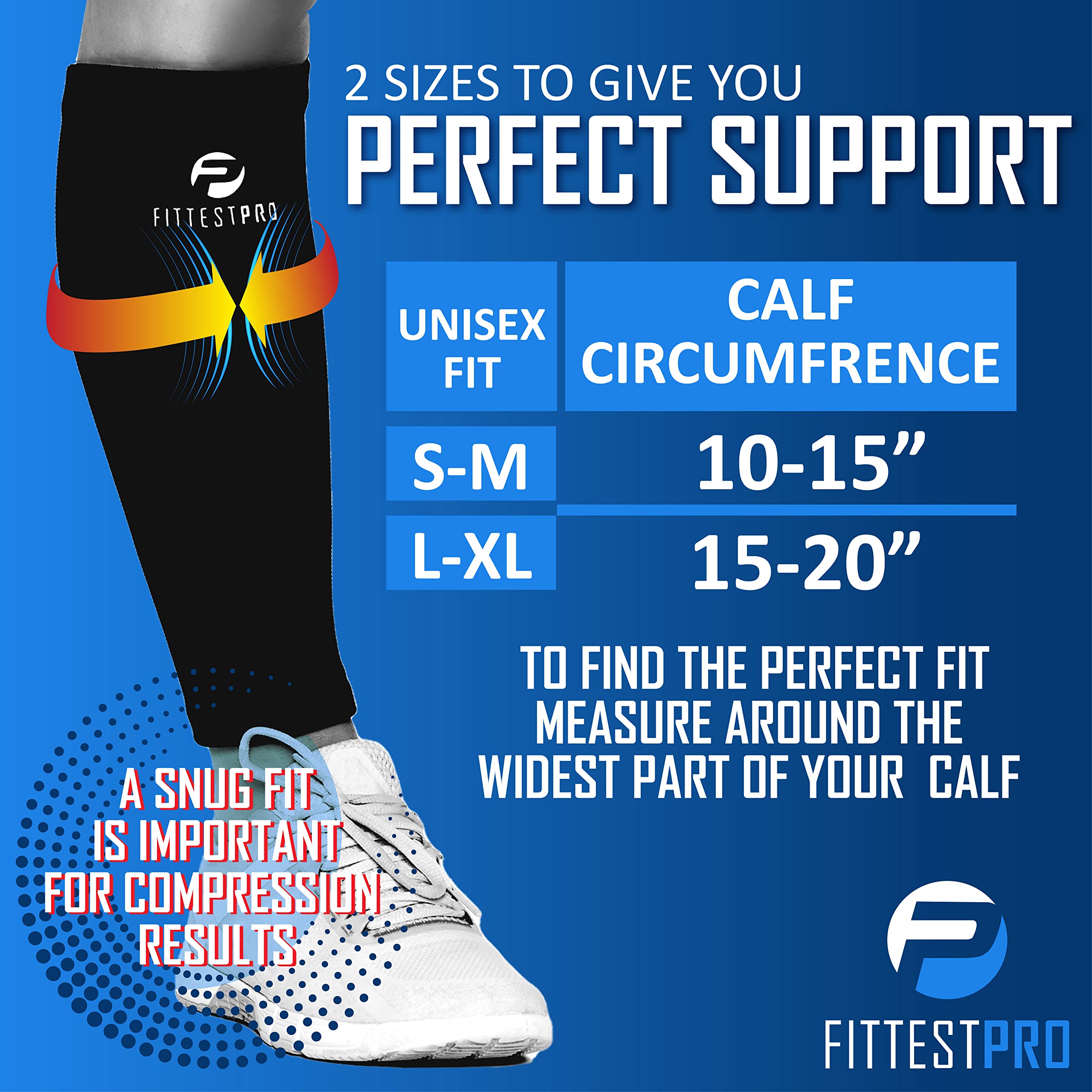 Mua Fittest Pro Calf Compression Sleeves and Leg Wraps for Shin Splint ...