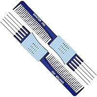 Amazon.com : Lift Teasing Comb and Hair Pick – 2 Pack, Five Stainless ...
