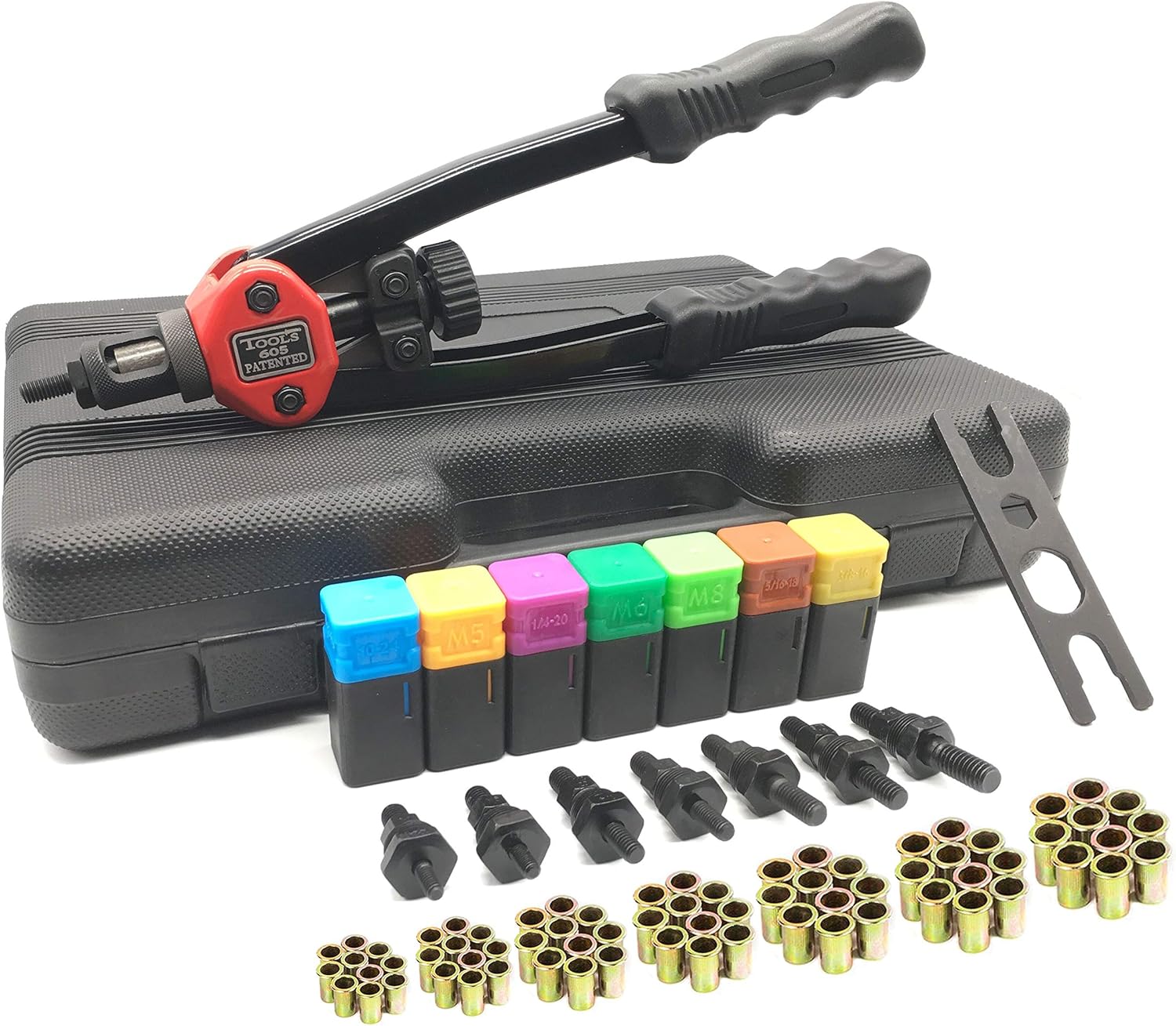 Amazon.com: zision tool 13" Hand Rivet Nut Setter Kit with 7PCS Metric ...