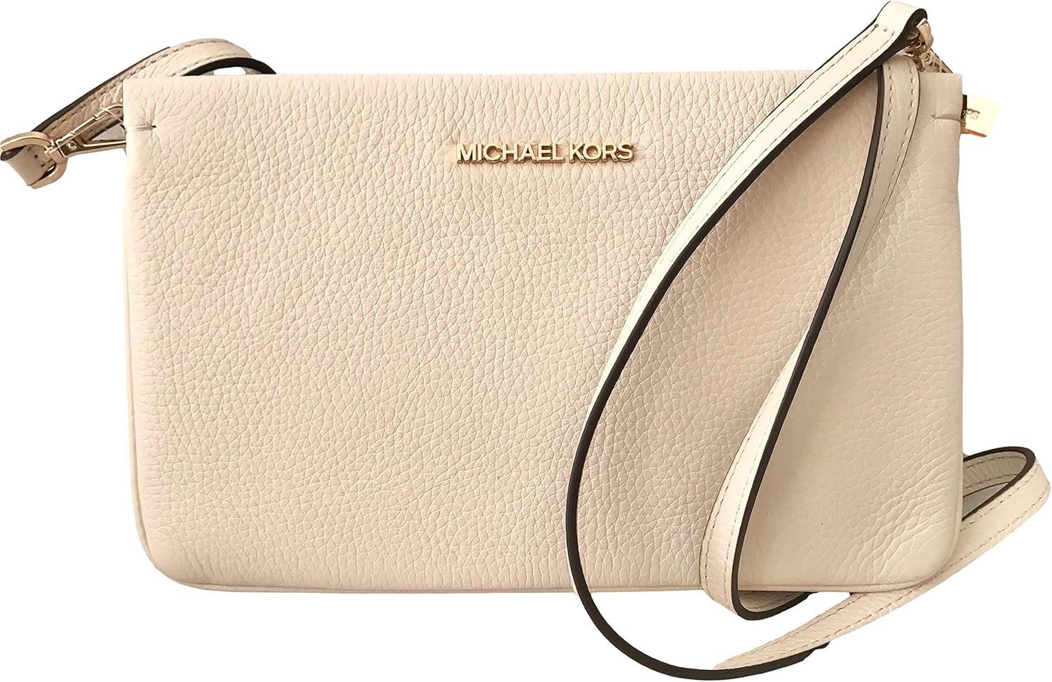 Michael Kors Cream Leather Pursed | semashow.com