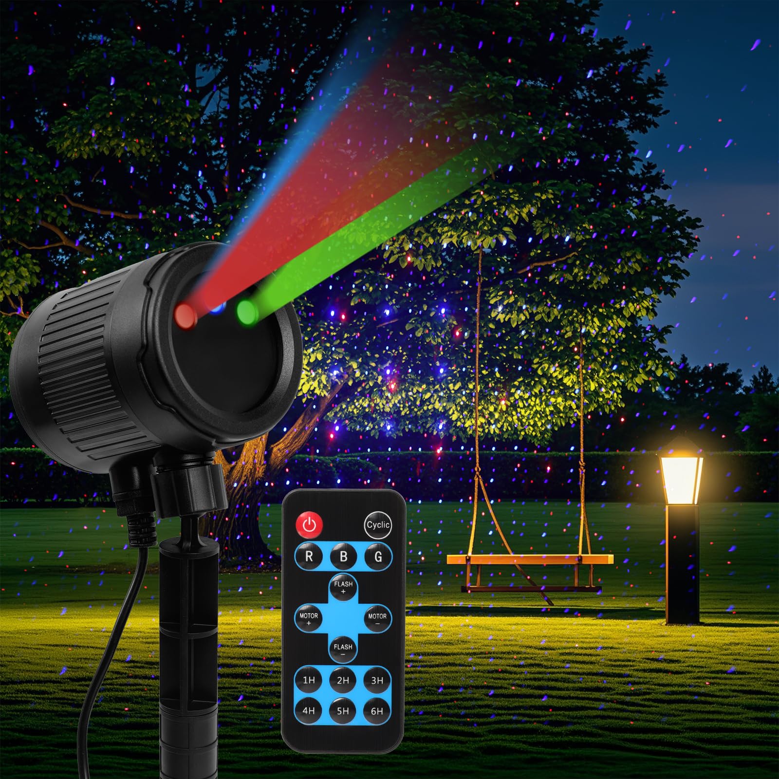 Christmas Laser Lights Outdoor, 3 Colors RGB Laser Christmas Light ...
