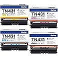 Amazon.com: TN-431 TN431 4-Color Toner Cartridge Set 4 Pack Compatible ...