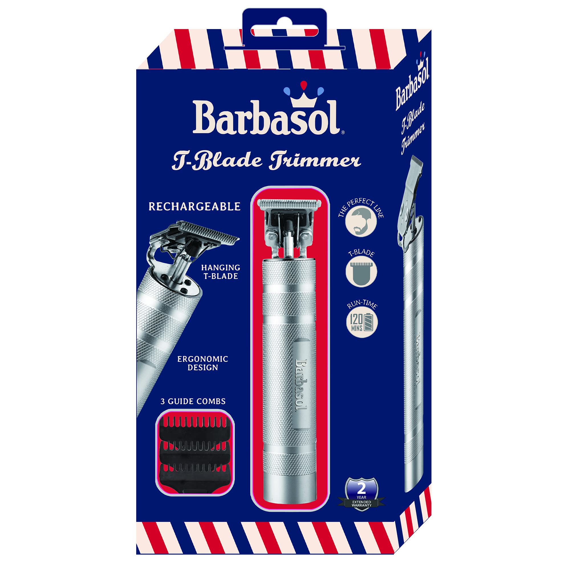 Mua Barbasol Stainless-Steel Rechargeable Zero-Gapped T-Blade Trimmer ...
