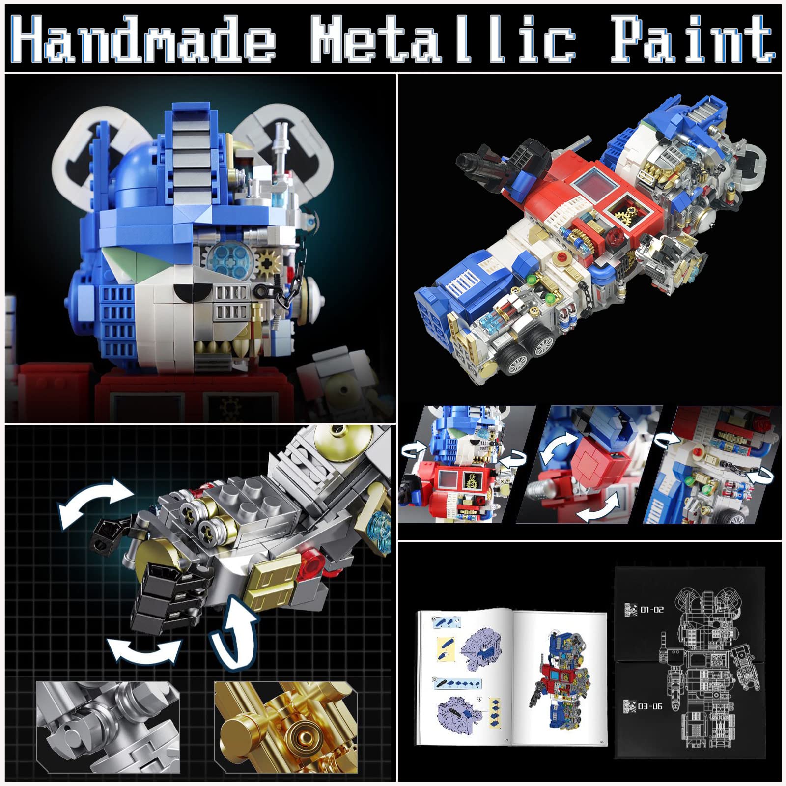 Mua Mecha Bear Building Kits,Optimuss Mecha-Bear Toy Model, Violent ...