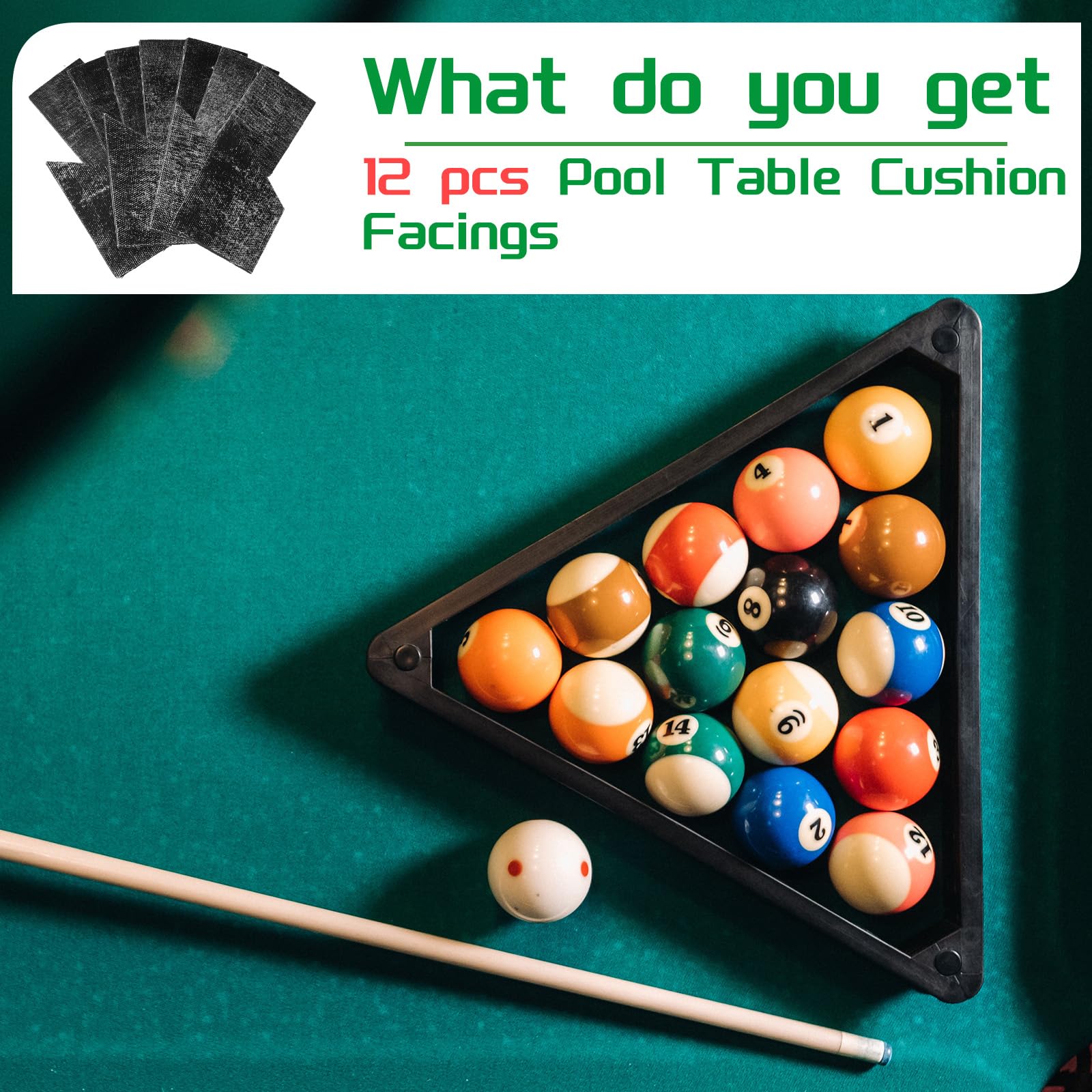 Mua Liliful 6 Pcs Pool Table Bumpers and 12 Pcs Billiard/Pool Table ...