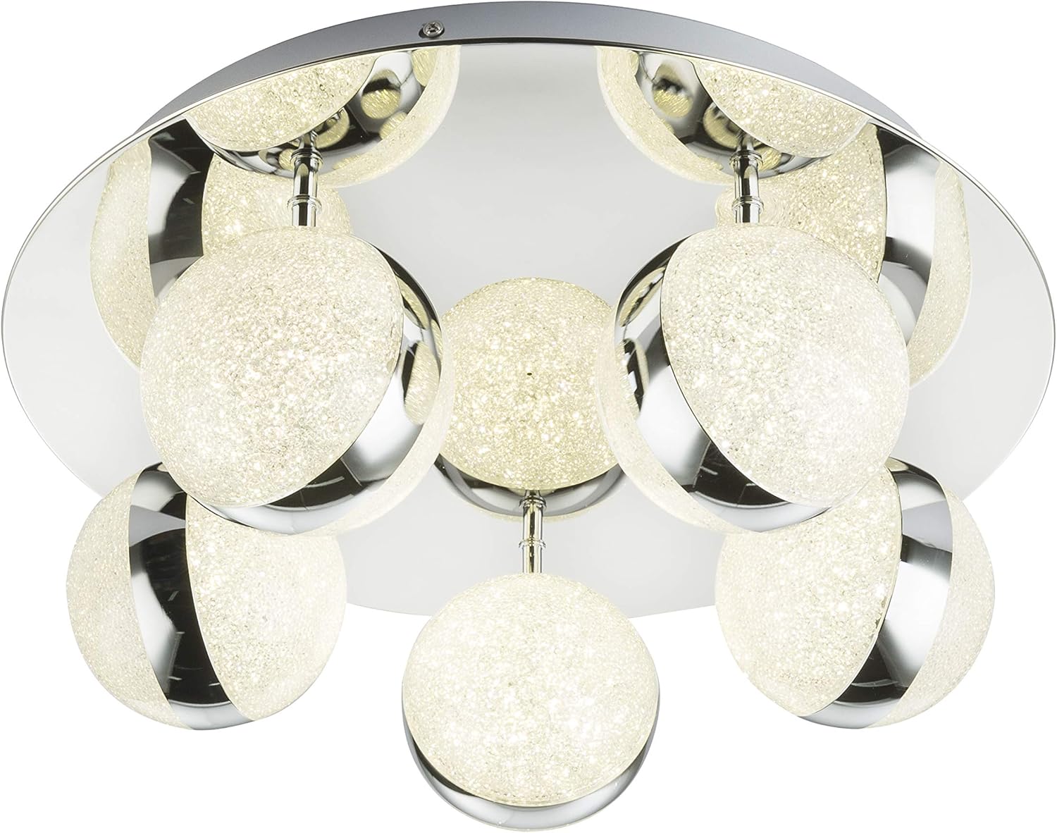 Globo Ceiling Light Tobias, Chrome: Amazon.co.uk: Lighting