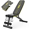 HITOSPORT Weight Bench, Adjustable Weight Bench, Strength Training ...