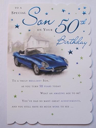 Happy 50th Birthday To A Special Son Card Amazon co uk Office Products