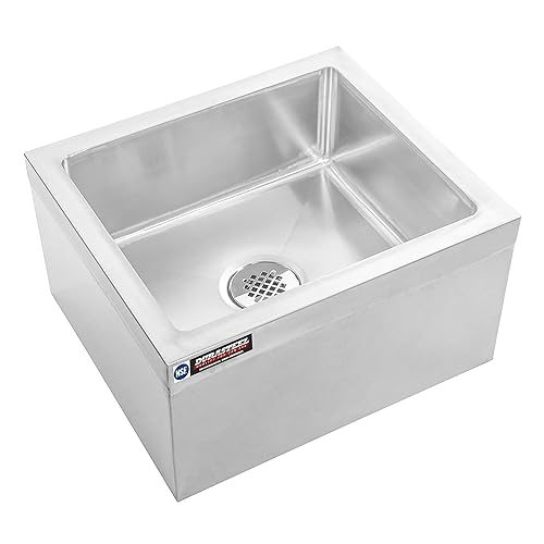 DuraSteel 19x22x12 Commercial Floor Mop Sink - NSF Certified 304 ...