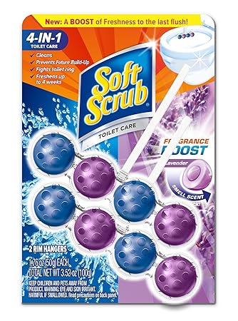Buy Soft Scrub 4-in-1 Rim Hanger Toilet Bowl Cleaner, Lavender, 2 Count ...