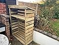 Rowlinson Narrow Log Store Pressure Treated Timber : Amazon.co.uk: Garden