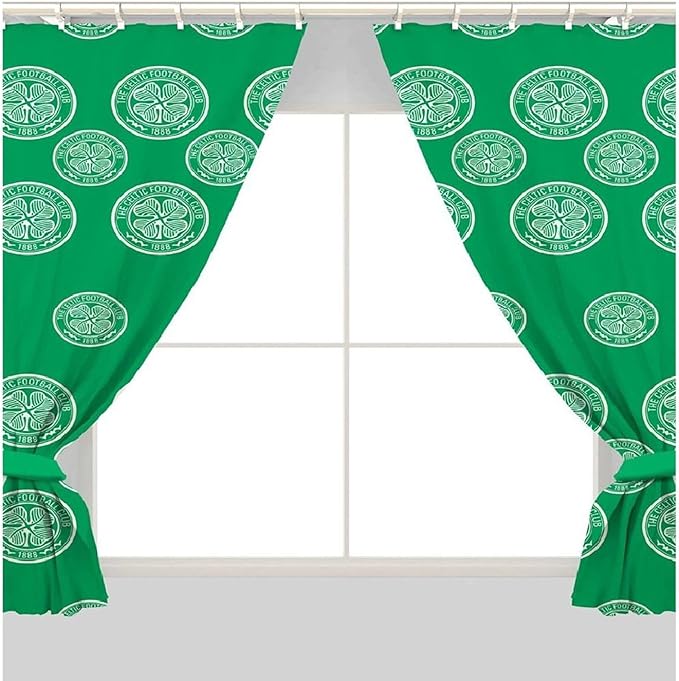 Celtic FC Crest Curtains 66 "x 72": Amazon.co.uk: Kitchen & Home