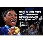 Amazon.com: Simone Biles Motivational Poster Quote Inspirational Quotes ...