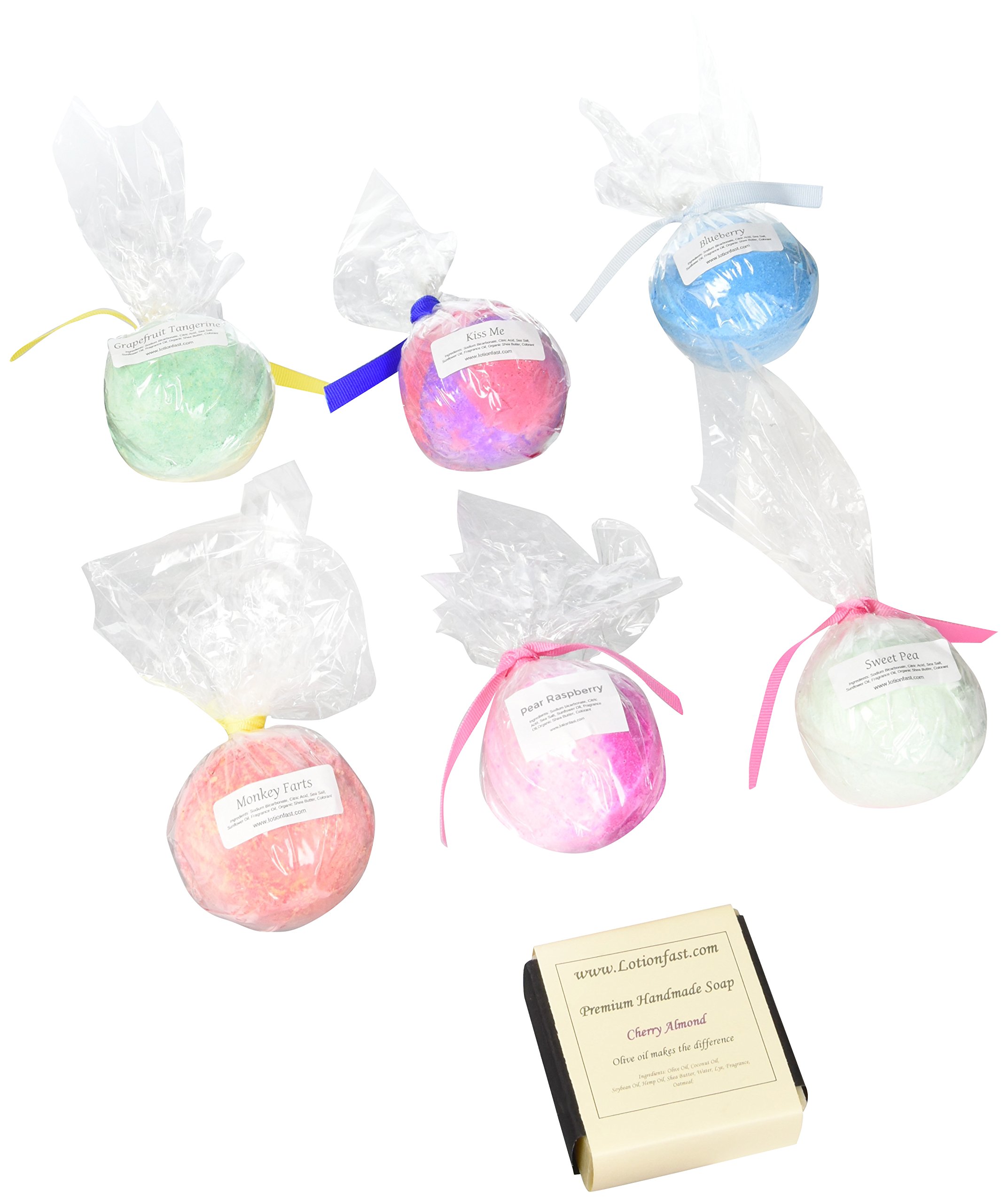 Amazon.com : AMOR 10 Bath Bomb Gift Set : Essential Oils Lush Bath ...