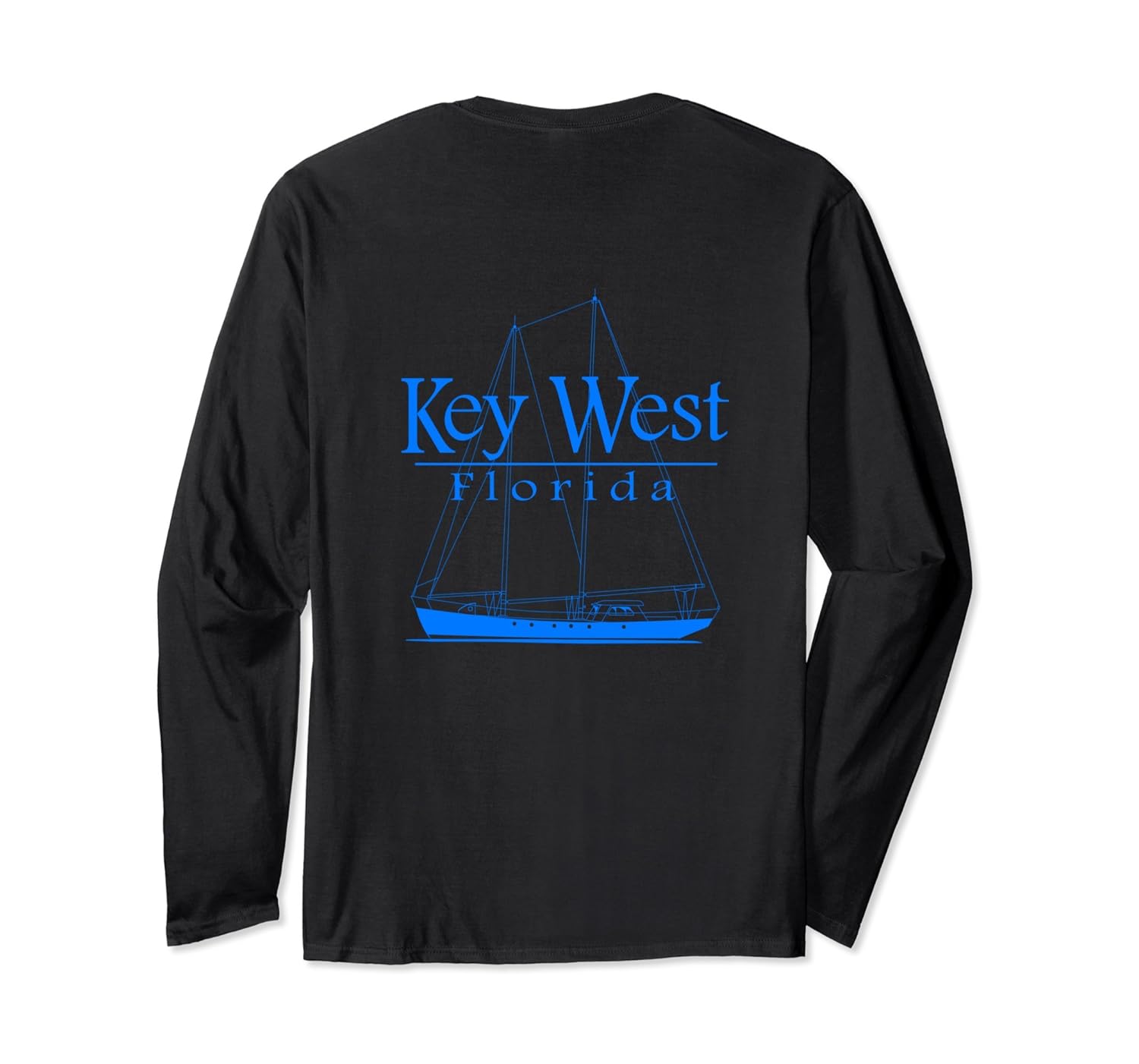 Sailing Key West Florida Vacation Long Sleeve T Shirts-4LVS