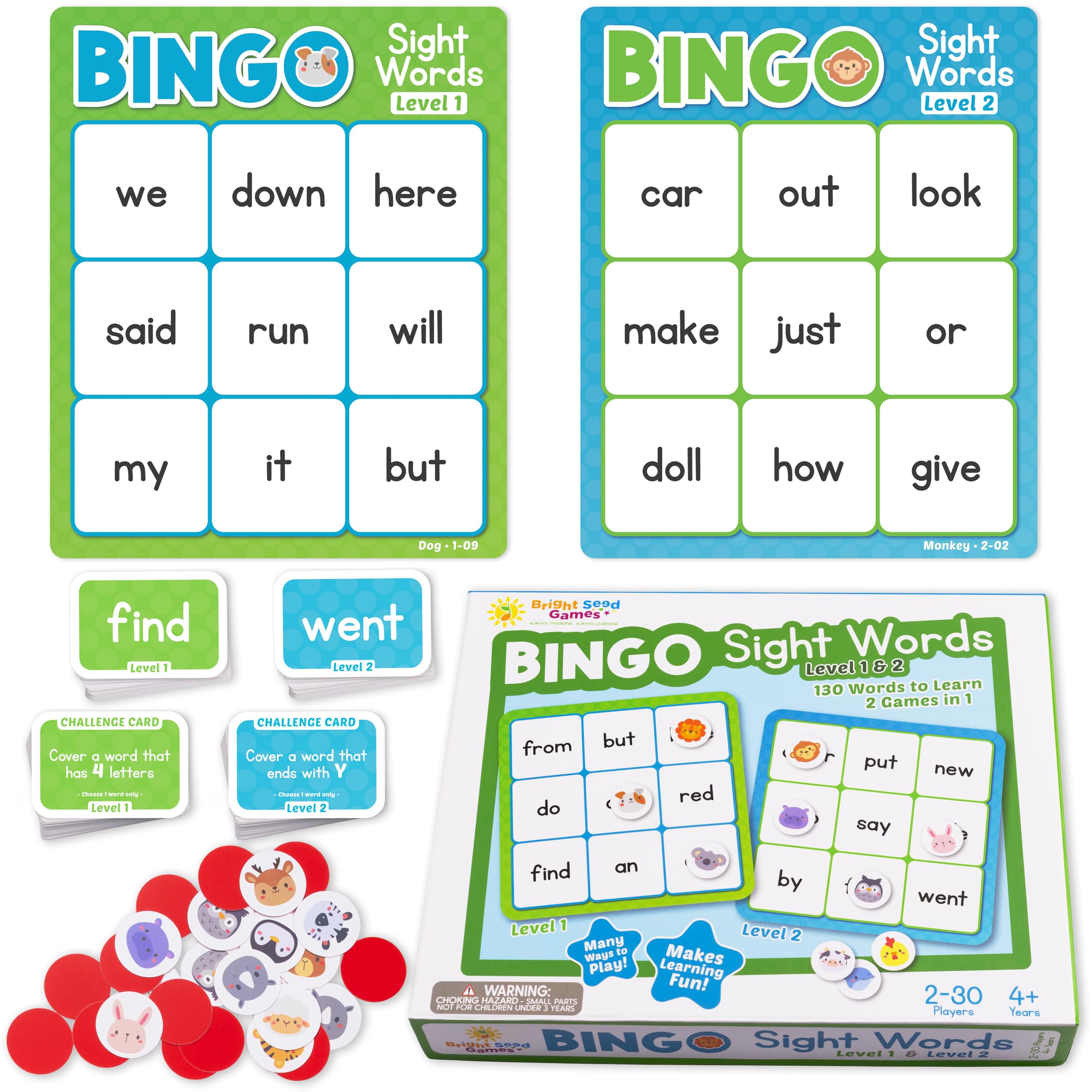 Mua Sight Words Bingo Game for Kindergarten, Learn to Read Sight Word ...
