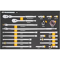 GEARWRENCH 104 Piece 3/8” Drive Master Metric Socket Set in Foam ...
