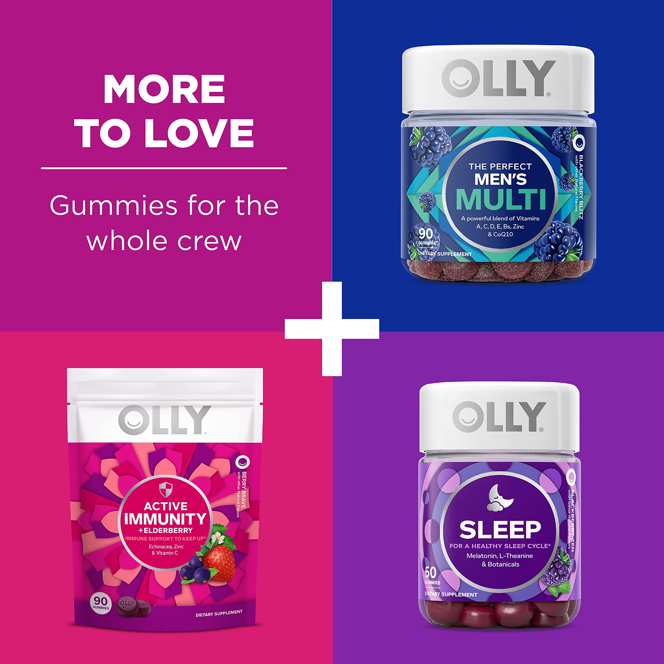 Mua OLLY Gift, Family 2 Pack: Women's Multivitamin Gummy (90 Count ...