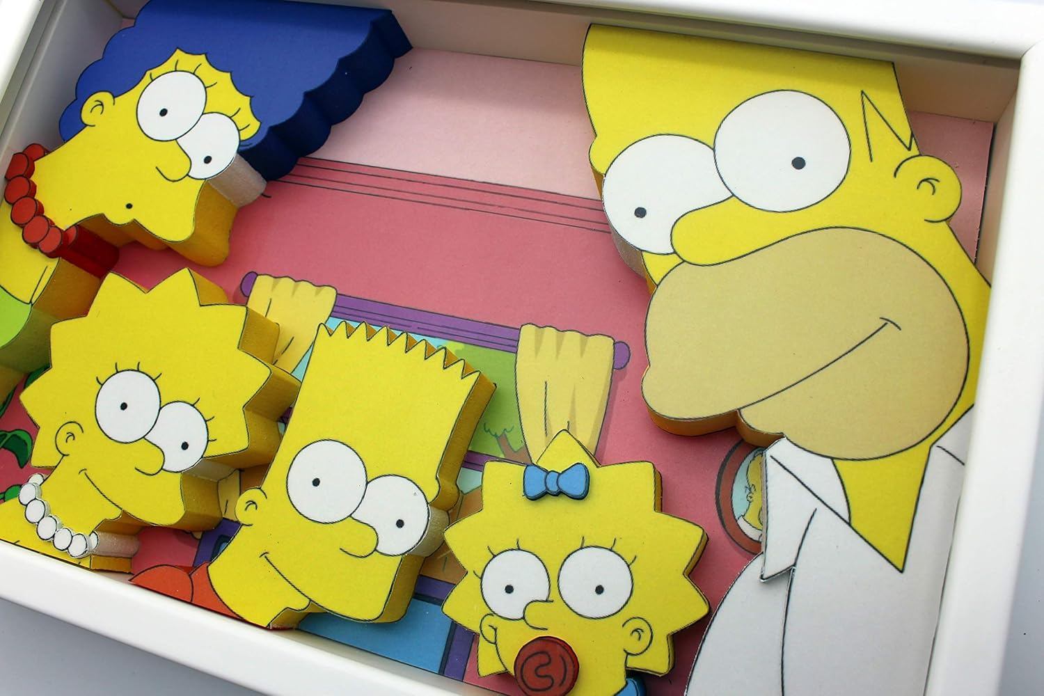 Amazon.com: The Simpsons Family Classic Framed 3D Pop-up Art Marge Lisa ...