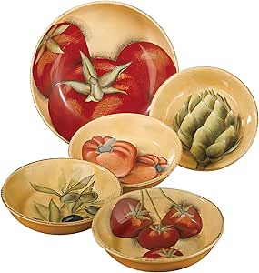 Amazon.com | Certified International Roma 5-Piece Pasta Sets: Pasta ...