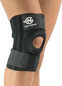 Amazon.com: Knee Brace Support Sleeve(Black) by NG Sports,Adjustable ...