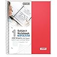 Amazon.com : Dunwell Graph Paper Notebook, Red Plastic Cover, 100 ...