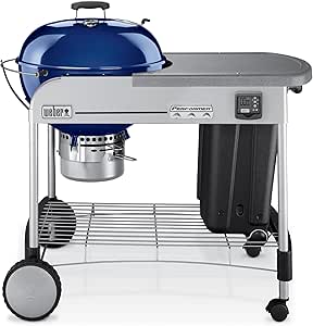 Amazon.com : Weber 1438001 Performer Gold Charcoal Grill, Dark Blue ...