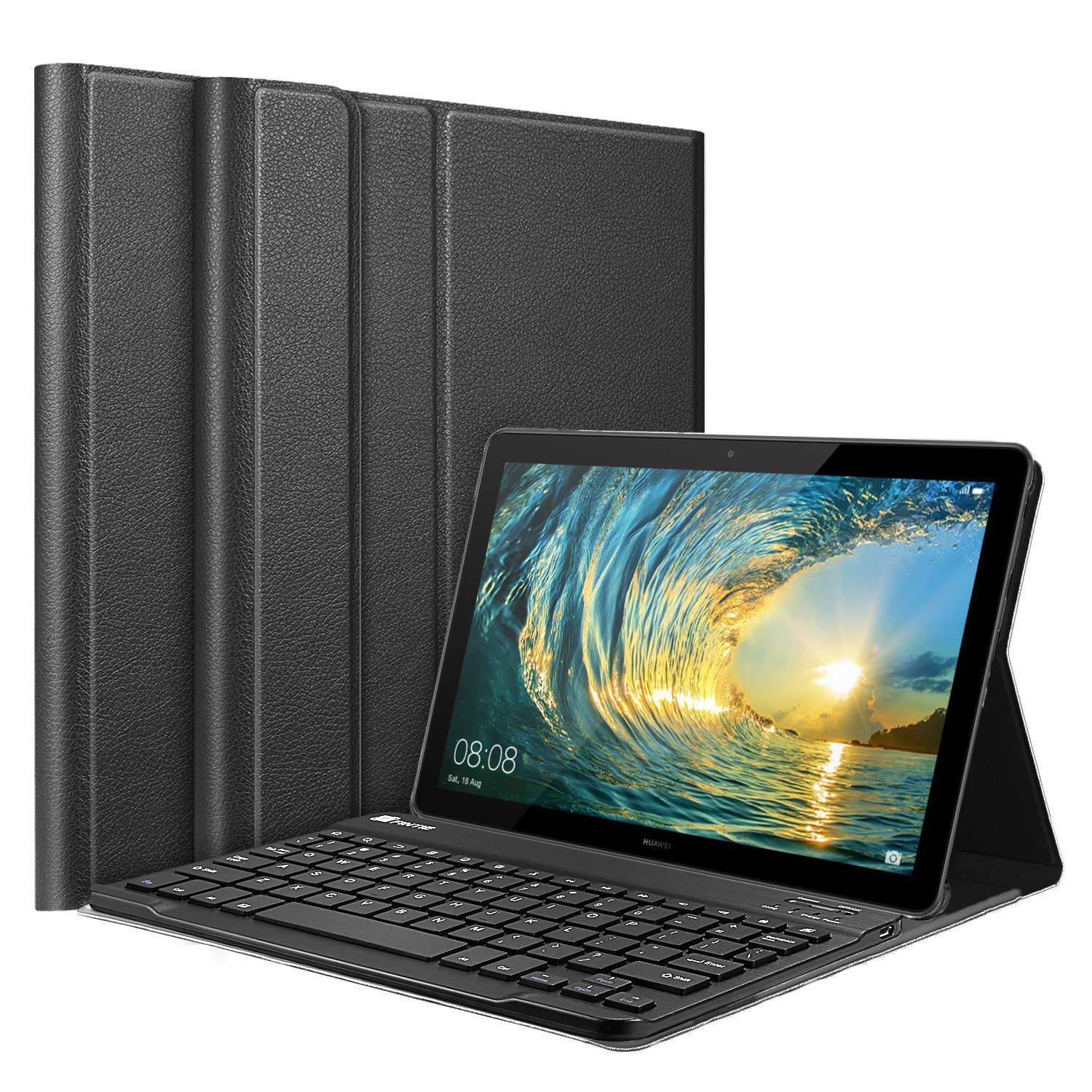 HOM 3 Fold Wireless Bluetooth Keyboard with Detachable Tablet Cover ...