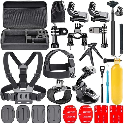Navitech 18-in-1 Action Camera Accessories Combo Kit with EVA Case ...