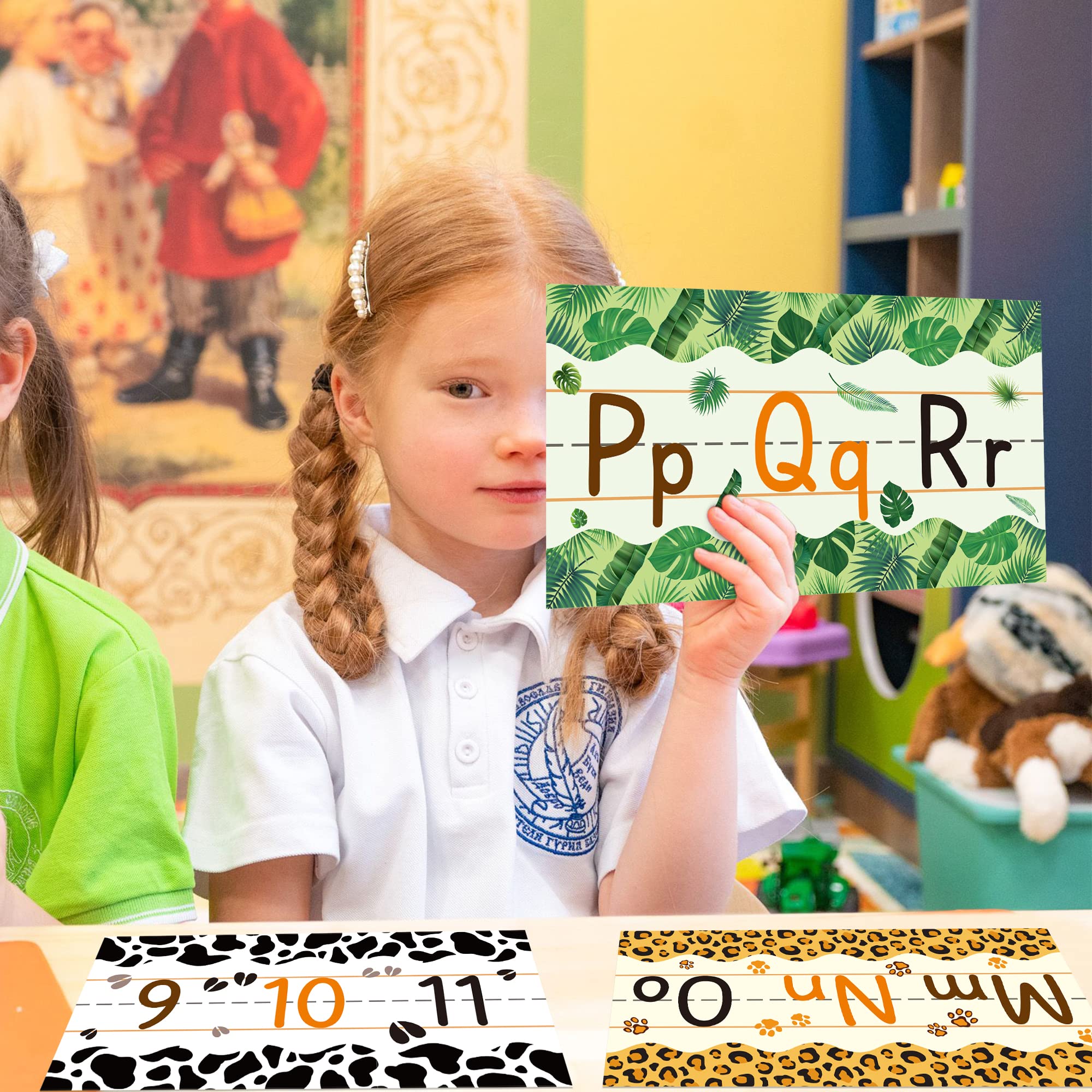 Mua TICIAGA 15PCS Safari Animal Alphabet Line Bulletin Board Set ...