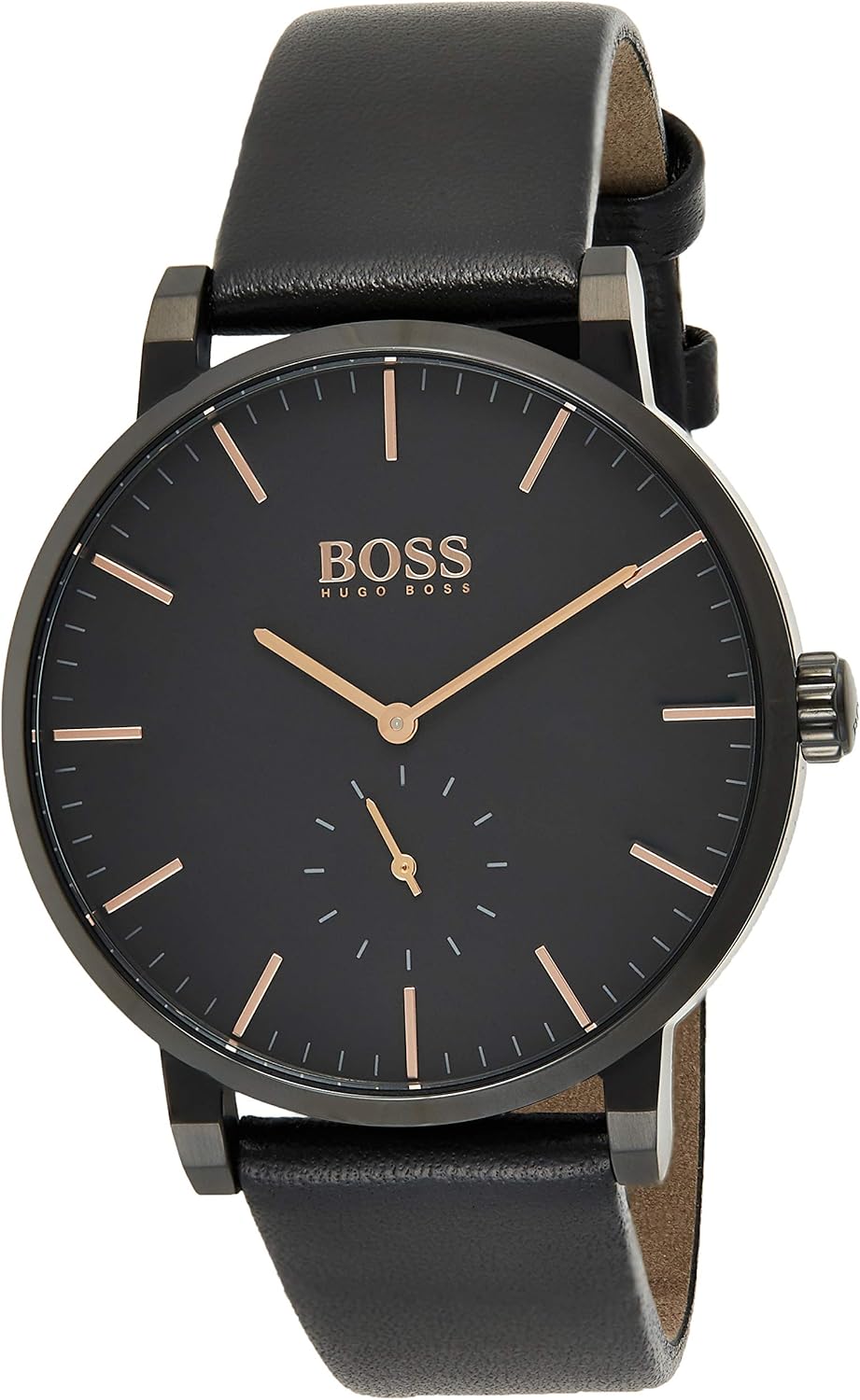 Hugo Boss Herren Analog Quartz Uhr mit Leder Armband 1513768: Amazon.de ...