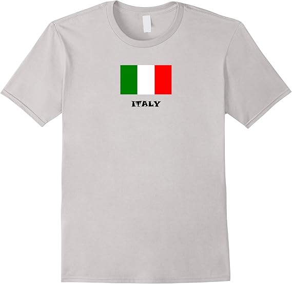 Amazon.com: Italy National Flag T-shirt Italian National Flag Shirt ...