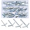32 Pcs Toggle Bolt and Wing Nuts, 2 inch/3 inch Heavy Duty Drywall ...