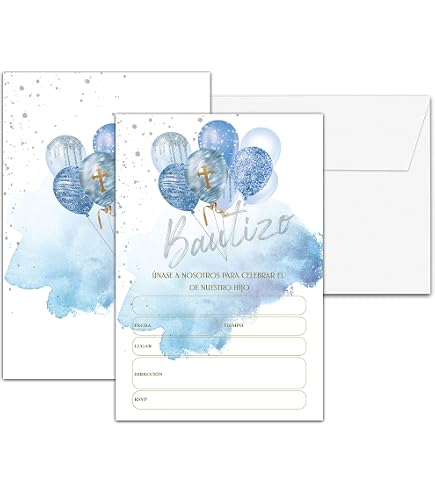Bautizo Nio Invitacion Printable Invitation Bautismo Spanish Etsy