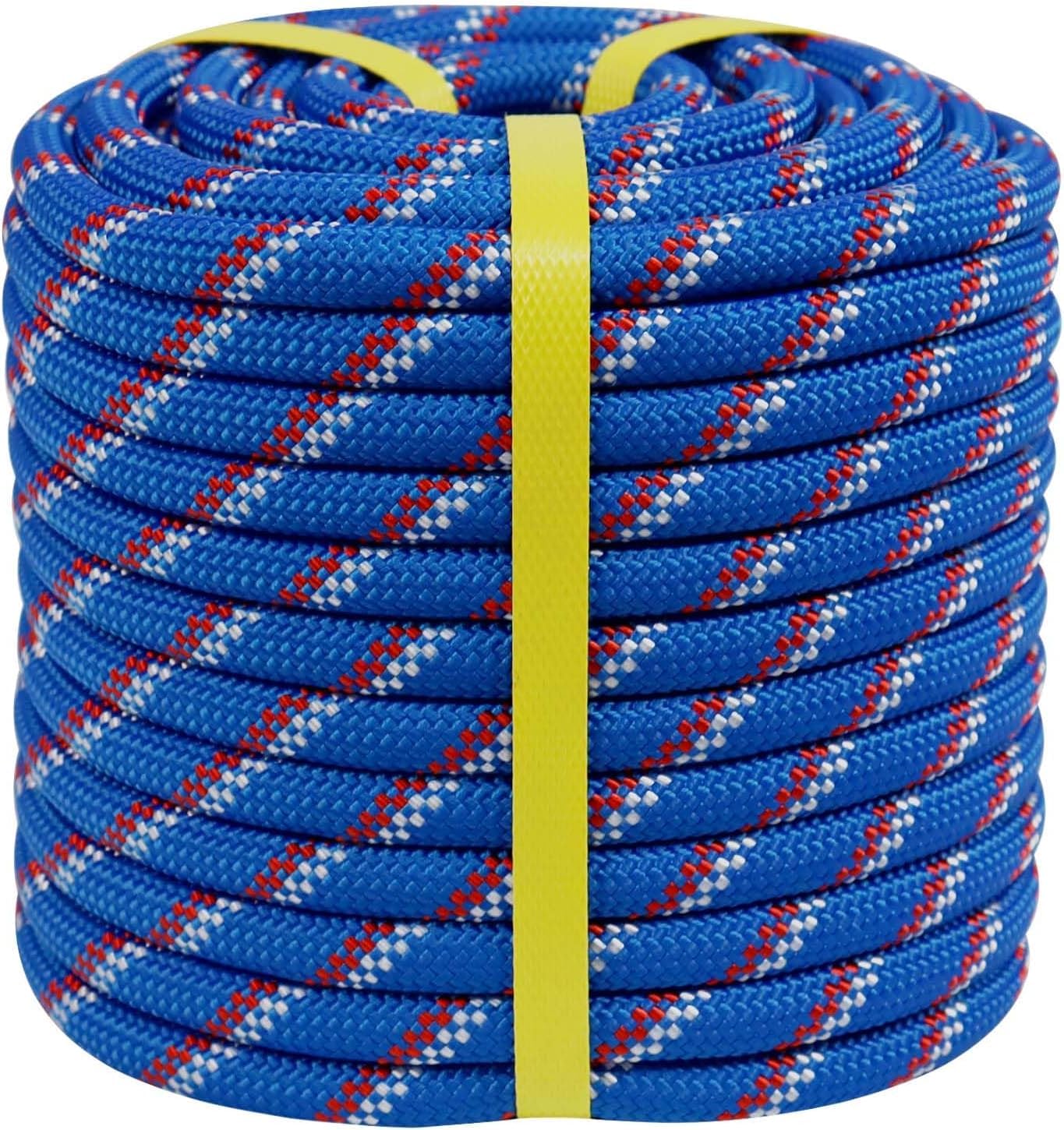 CRAYZA Double Braided Arborist Rope (1/2 in x 50 ft) High Strength ...