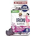 Amazon.com: SUNNY SAM Iron Gummies for Kids & Adults - Iron Vitamins with Vitamin C, 10mg per ...