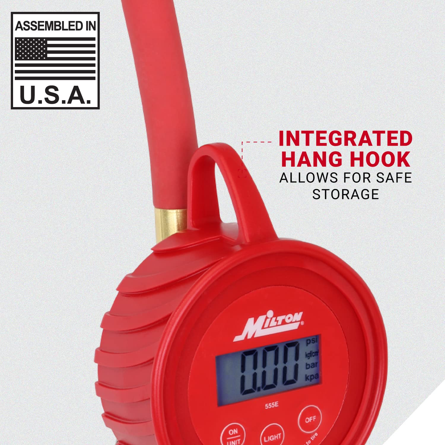 Mua Milton Pneumatic Tool 555e Digital Tire Inflator Gauge with Hose ...