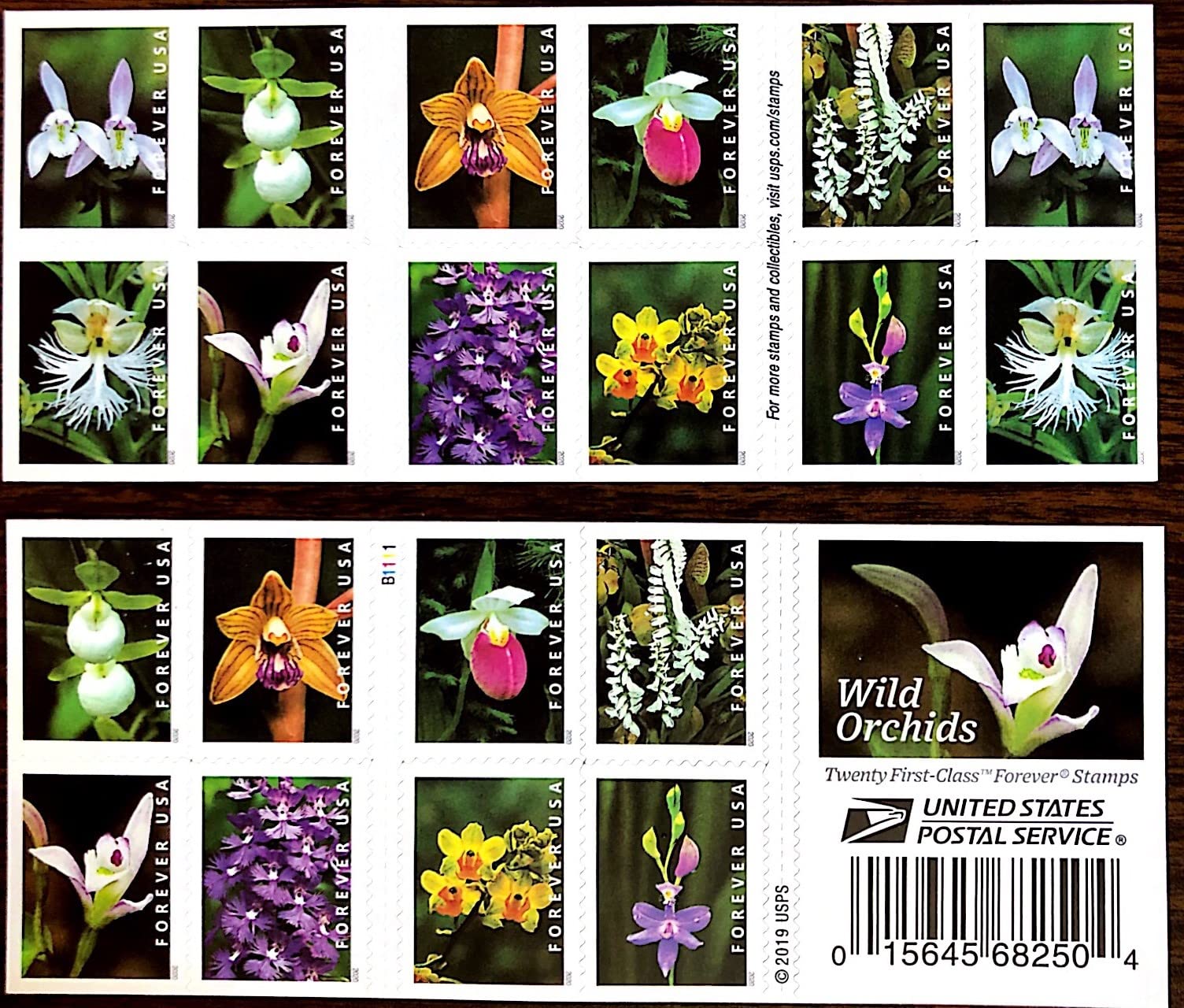 Mua Wild Orchids Flowers Book of 20 Current First Class Postage Stamps ...