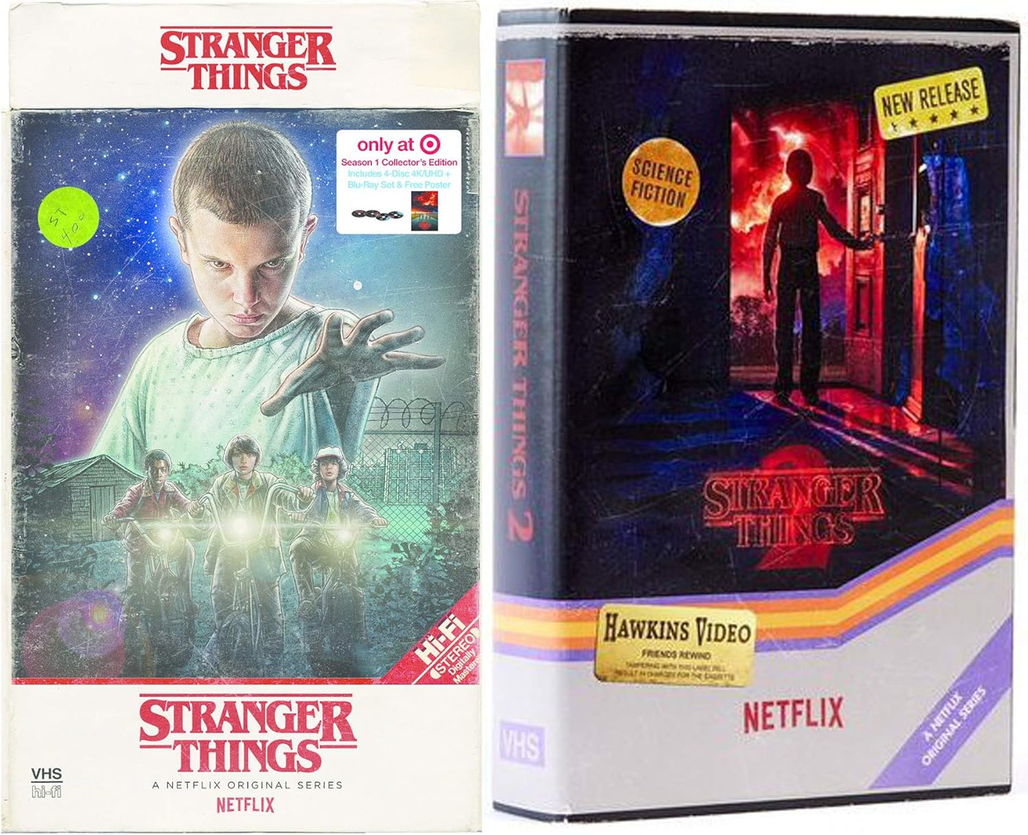 Video Hawkins 4k Stranger Things Exclusive Sci-Fi Set UHD & Blu Ray VHS ...