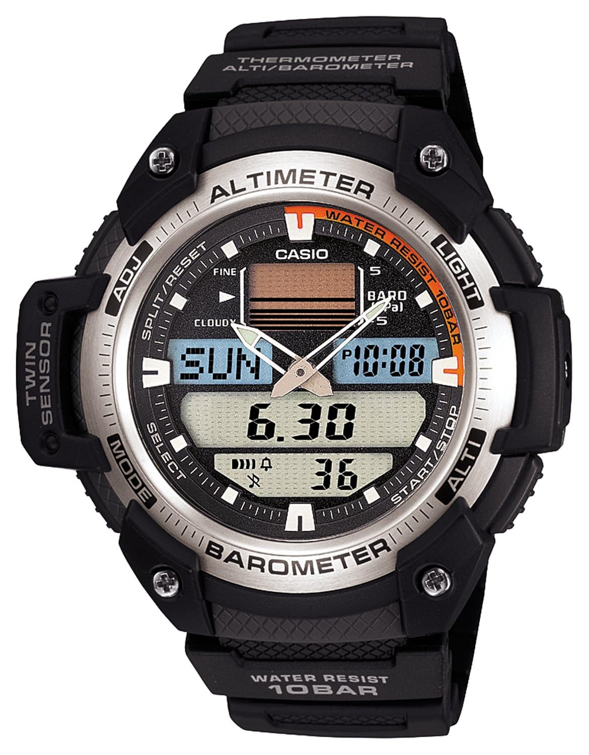 カシオ SPORTS GEAR スポーツギア 5176 SGW-400H-1BJF 取扱説明書・レビュー記事 - トリセツ