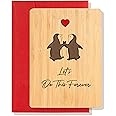 Amazon.com : Penguin Anniversary Card Anniversary Present for Women Men Love Card Wedding Cards ...