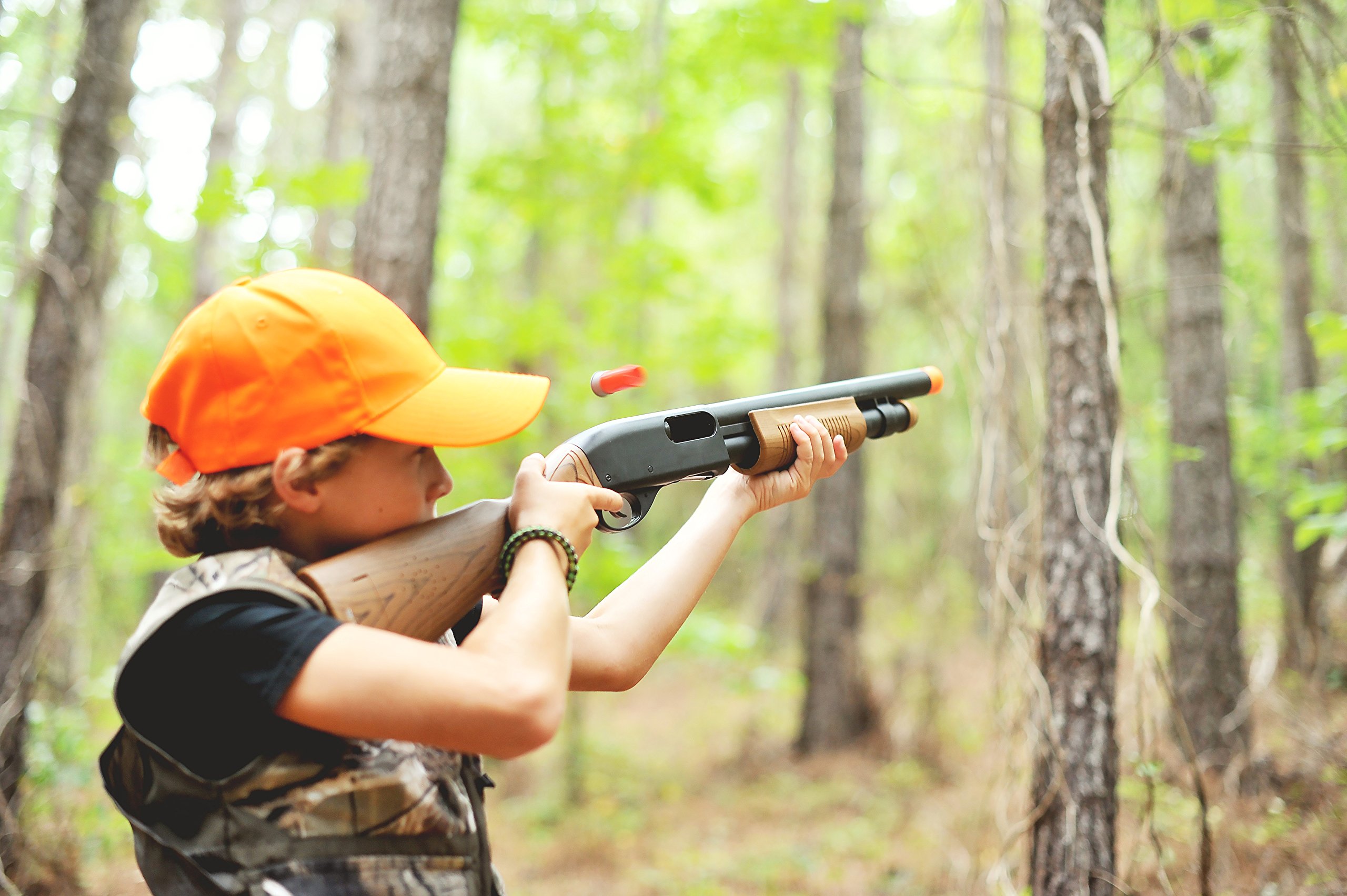 30'' Toy Pump Action Shotgun with Electronic Sound, Ejecting Shells Toy ...