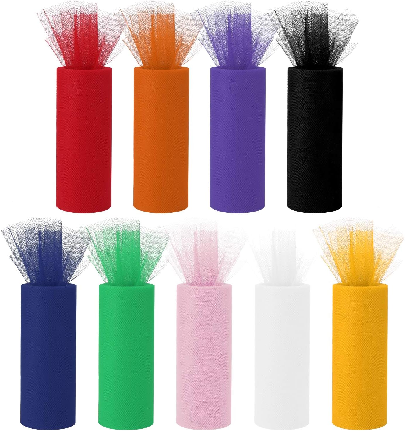 Amazon.com : Tulle Rolls, Rainbow Tulle Netting Rolls Fabric Ribbon ...