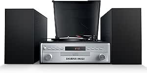 Amazon.com: Sharper Image SBT4005 Stereo Turntable Record Player with ...