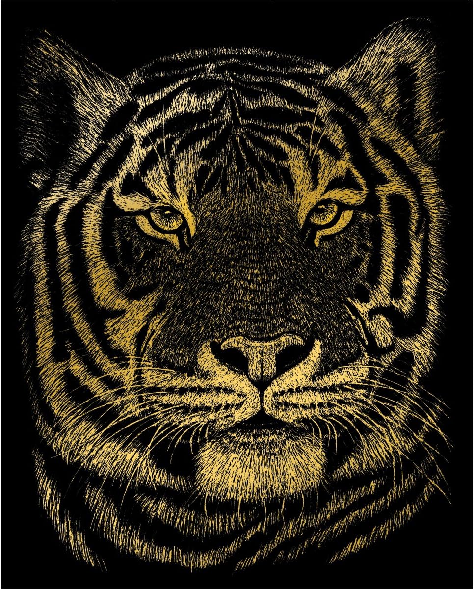 Royal & Langnickel Gold Engraving Art A4 Size Bengal Tiger Designed ...