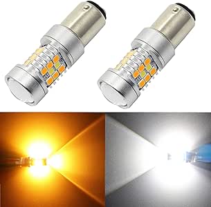 Amazon.com: Alla Lighting 1157 2357A BAY15D LED Switchback Bulb Dual ...