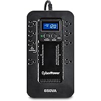 Amazon Basics Standby UPS Battery Backup 600VA 360W Surge Protector ...